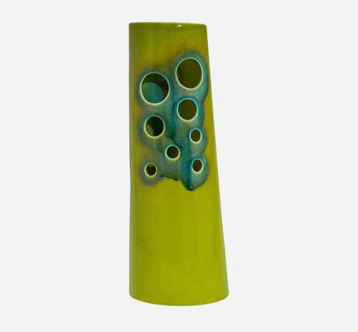 Vaso C/Buchi Argentario Verde Acido - Villa Altachiara